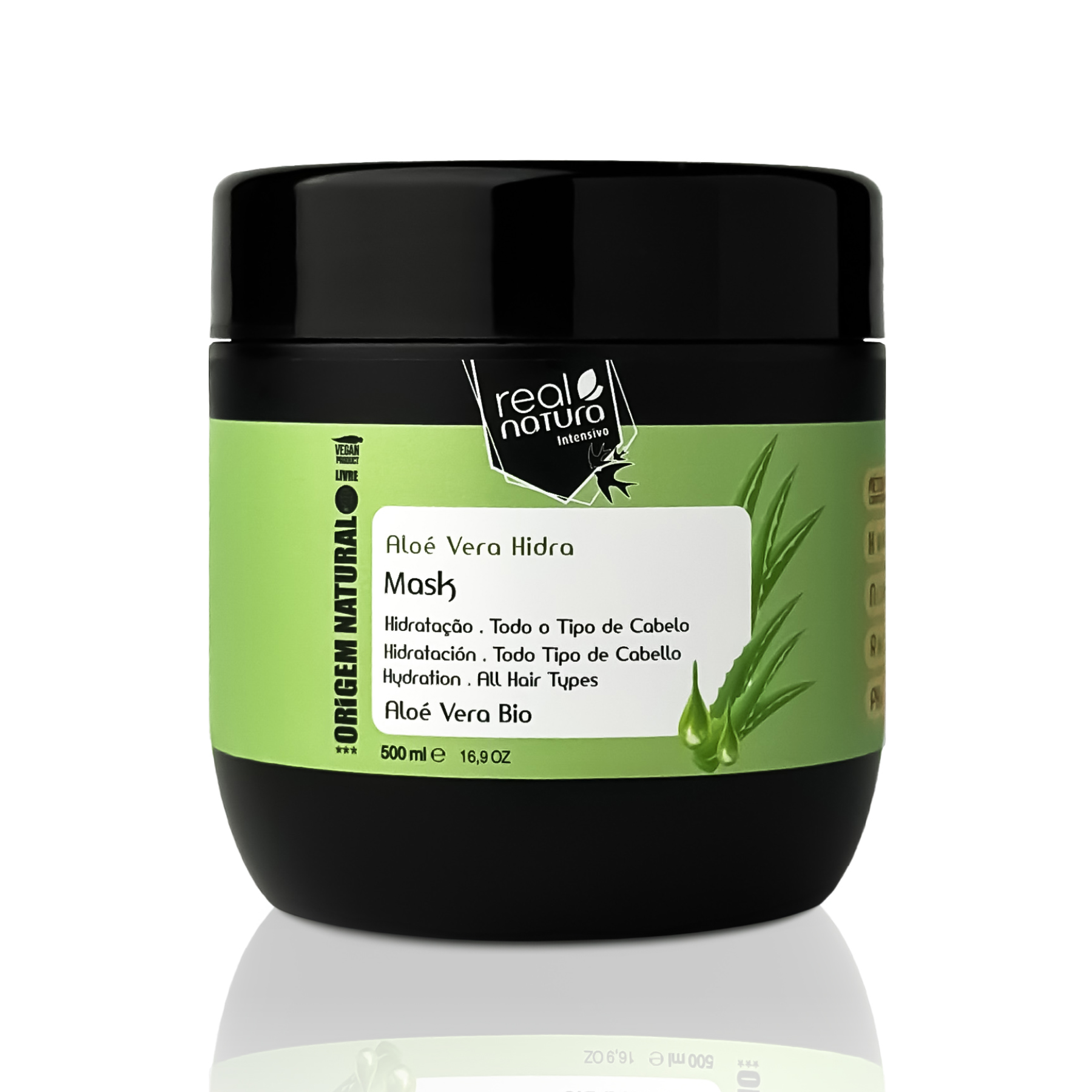 Купити Маска зволожуюча Real Natura SEM SAL ALOÉ VERA HIDRA 500 мл 1835 ...